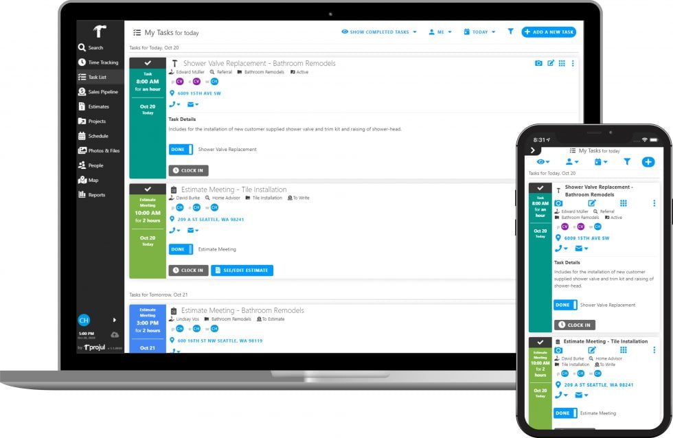 Features | Trusted Construction Management Software | Projul