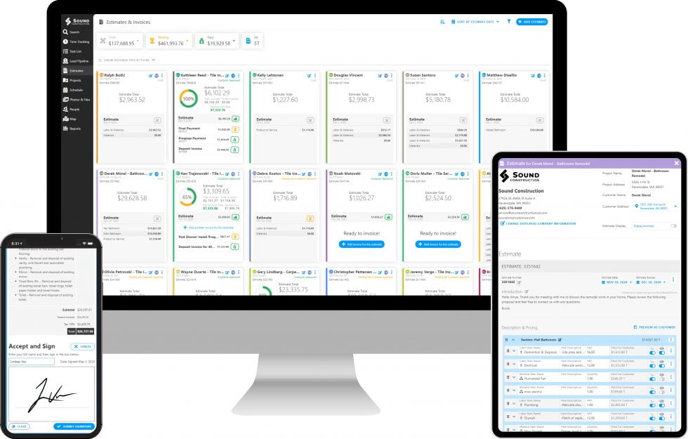 Invoicing | Trusted Construction Management Software | Projul