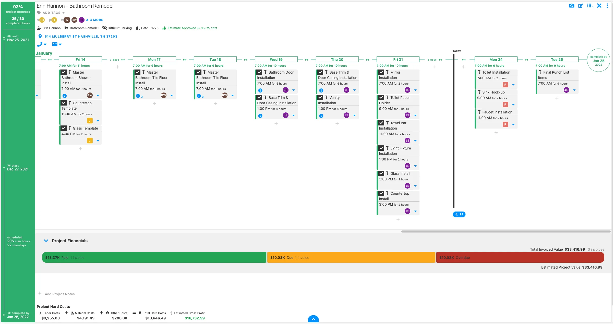 Contractor management software | Projul