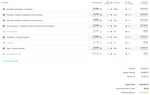 Construction invoicing software | Projul